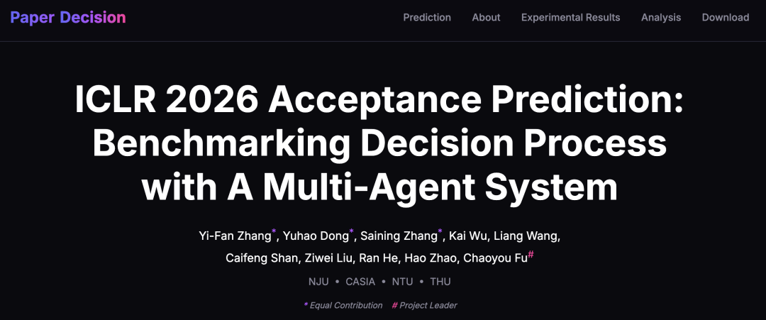 ICLR 2026 中稿预测出炉！首次全流程模拟审稿，结果提前放榜！-CSDN博客