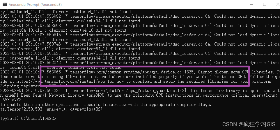 部署可使用GPU的tensorflow库-CSDN博客