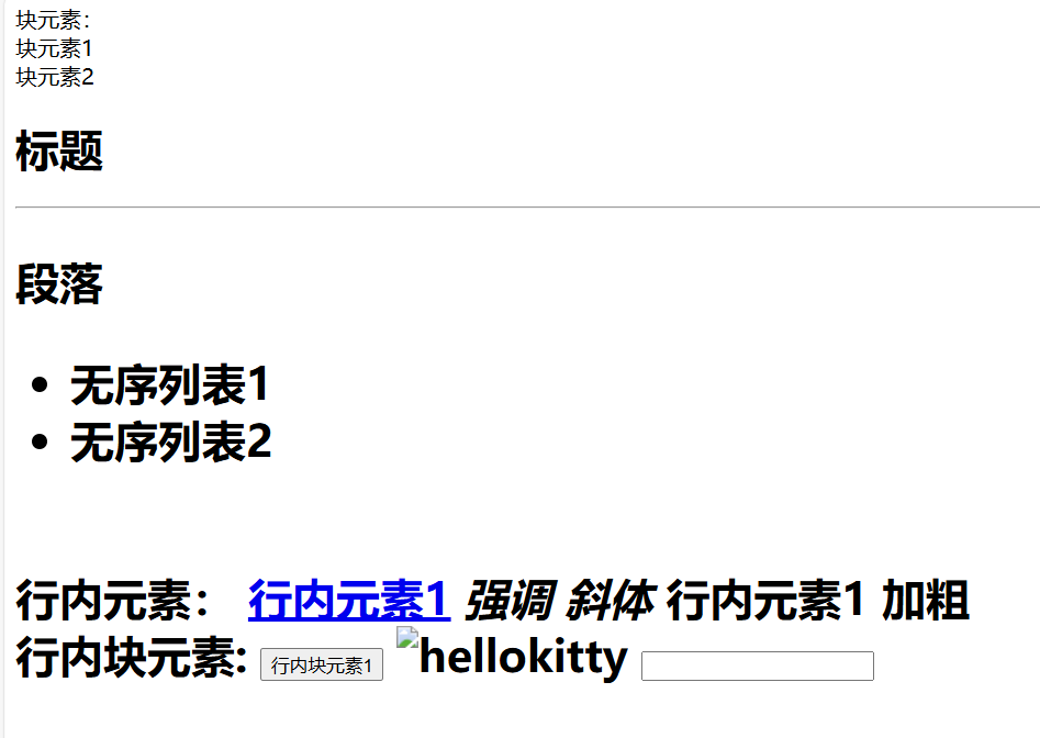 0基础小白学前端 Html5+Css+Javascript教程（第二周 2.4）块元素与行内元素/H5新增标签-CSDN博客