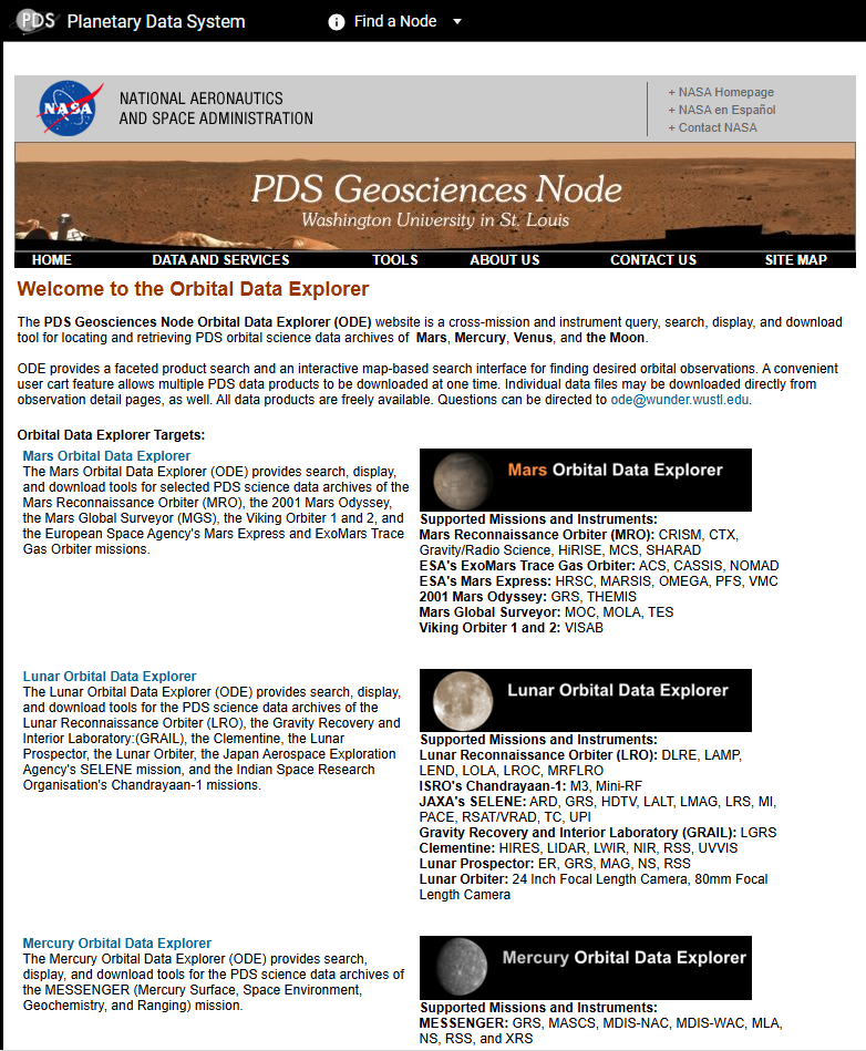 行星遥感数据下载_nasa pds系统数据下载是什么技术-CSDN博客