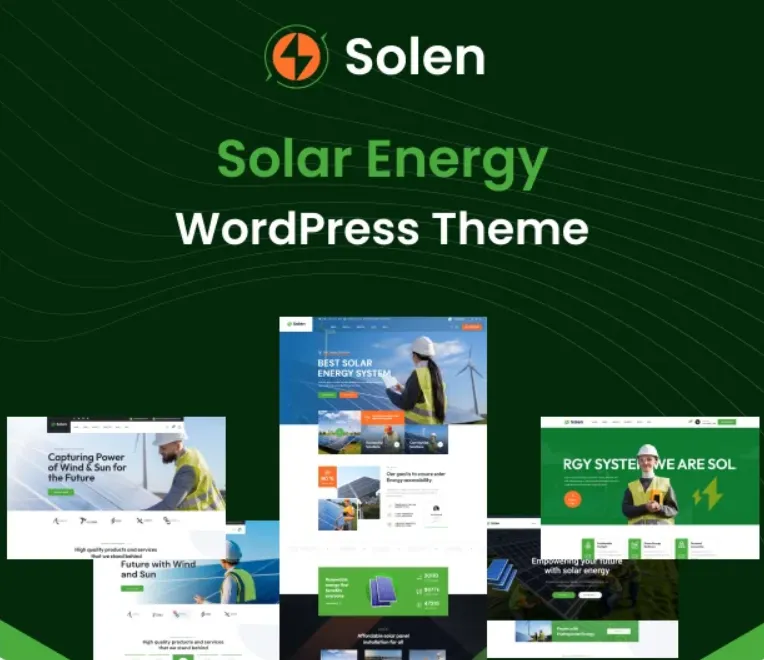 Solen - Ecology & Solar Energy WordPress Theme-CSDN博客