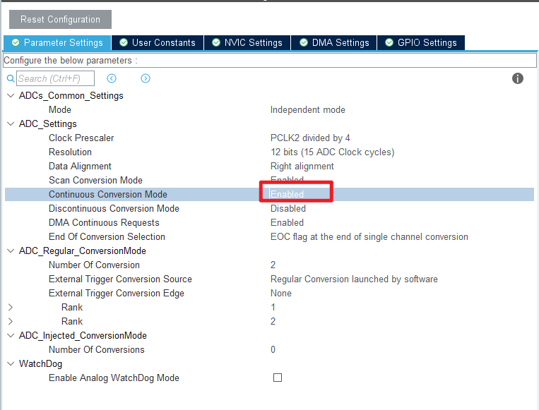 【stm32学习笔记】adc用法总结：轮询模式、dma模式、扫描模式以及连续转换模式stm32 Cubemax Adc用法 Csdn博客