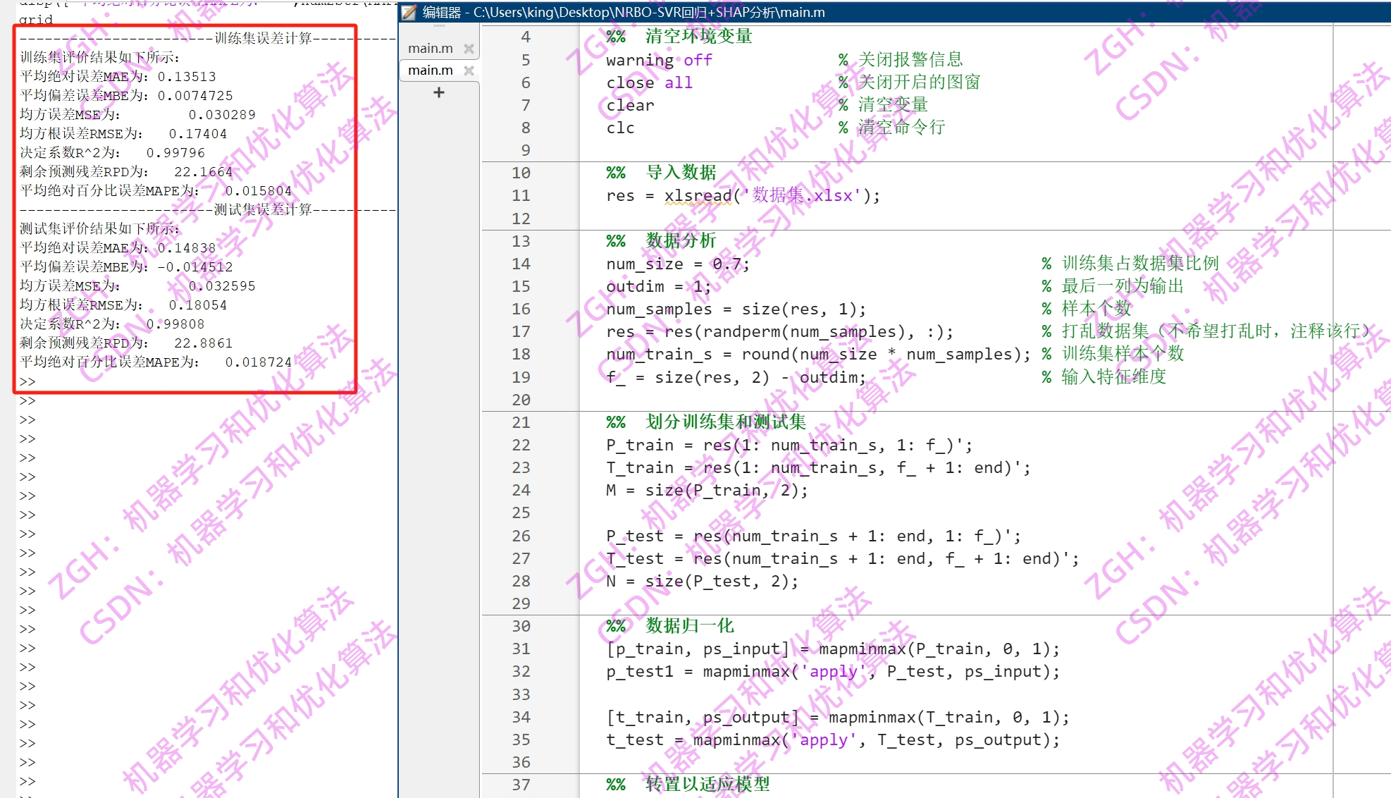 【原创】基于NRBO-SVR+SHAP可解释性分析的回归预测 Matlab代码(多输入单输出)_svr回归分析得到的各特征权重指标可以通过计算shap值解释吗-CSDN博客