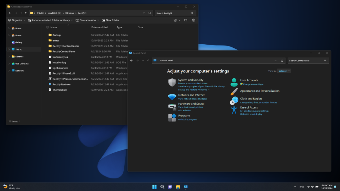 Win11界面美化神器Rectify11，强迫症福音_win11桌面美化软件-CSDN博客