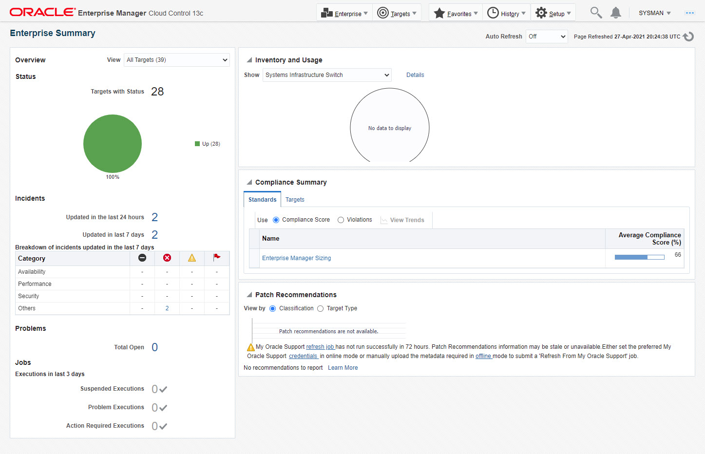 Oracle Enterprise Manager Cloud Control 13c Release 5 (13.5) Silent ...