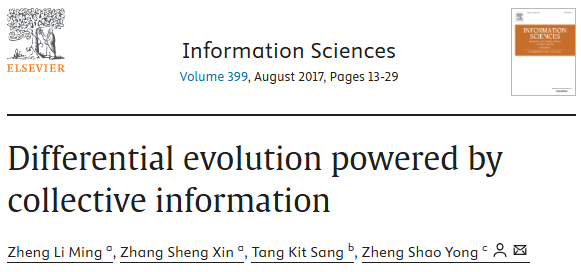 SCI1区TOP：集体信息驱动差分进化算法CIPDE，深度解析+性能实测_差分进化模型sci论文-CSDN博客