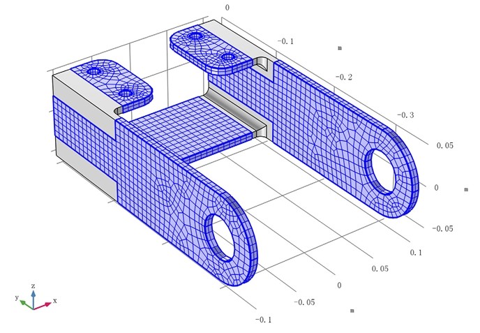 comsol支架-静态分析， COMSOL Multiphysics 和“结构力学模块”中对结构力学问题进行建模的基本原_comsol结构力学仿真-CSDN博客
