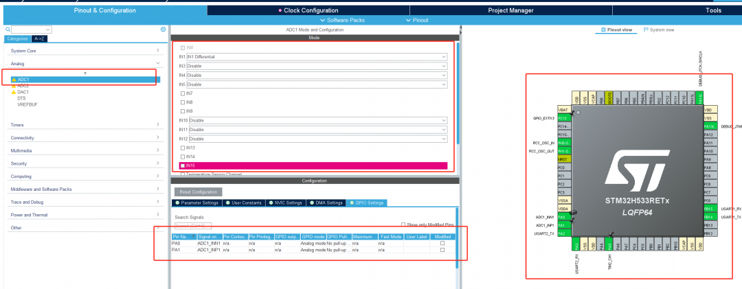 [STM32H5]STM32 Nucleo-64测评】+ADC的使用_stm32h5 adc-CSDN博客