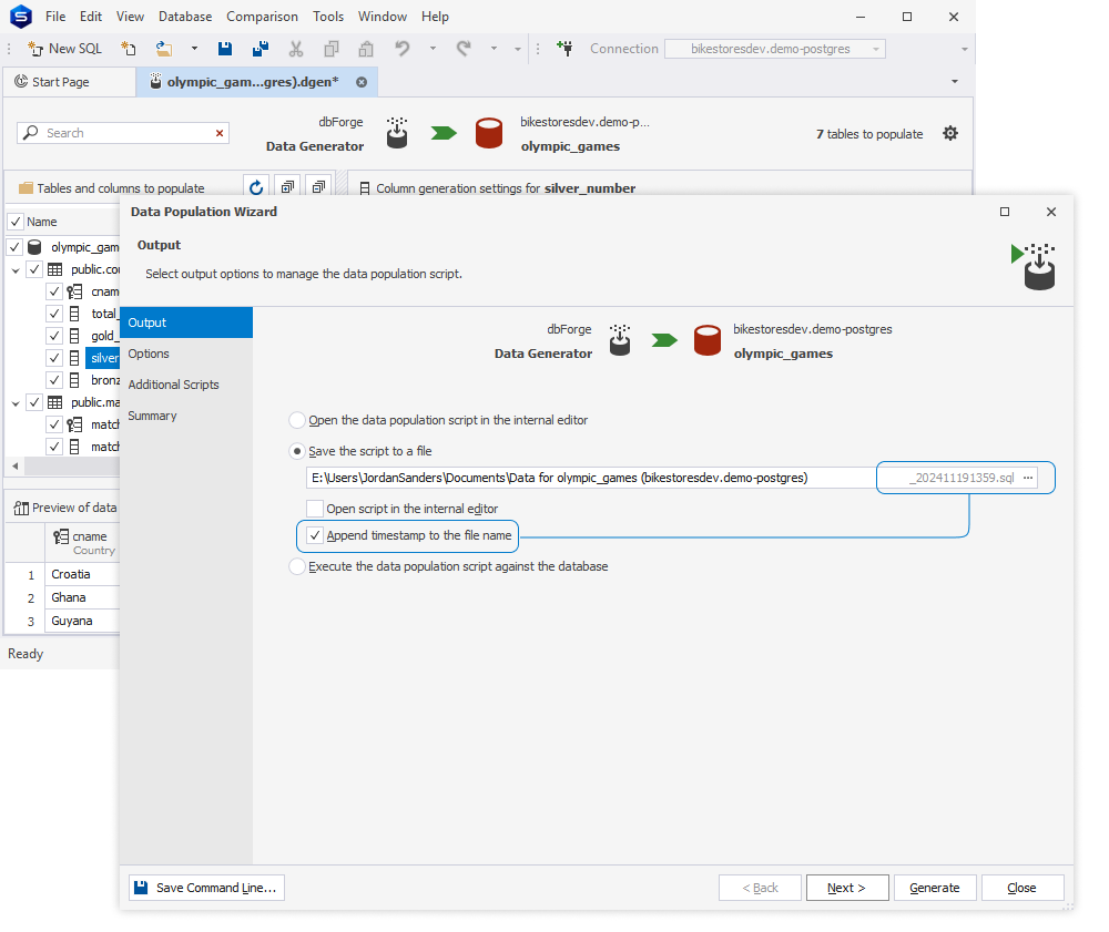 dbForge Studio for PostgreSQL更新至v3.2，新增大量智能数据生成器等-CSDN博客