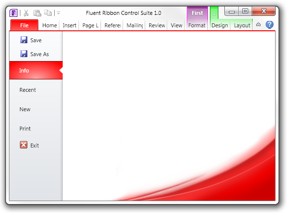 一个类似Office用户界面的WPF库_wpf fluent.ribbon-CSDN博客