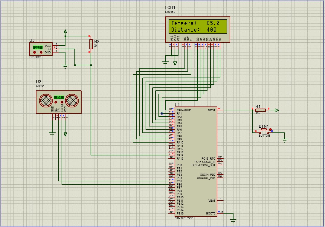 基于STM32的超声波测距proteus仿真 HC-SR04（仿真+代码）_proteus仿真stm32单片机读取超声波传感器模块数据代码 ...