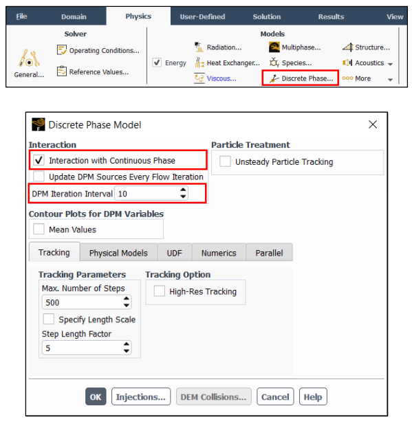 DPM|02粒子追踪设置_dpm step length factor-CSDN博客