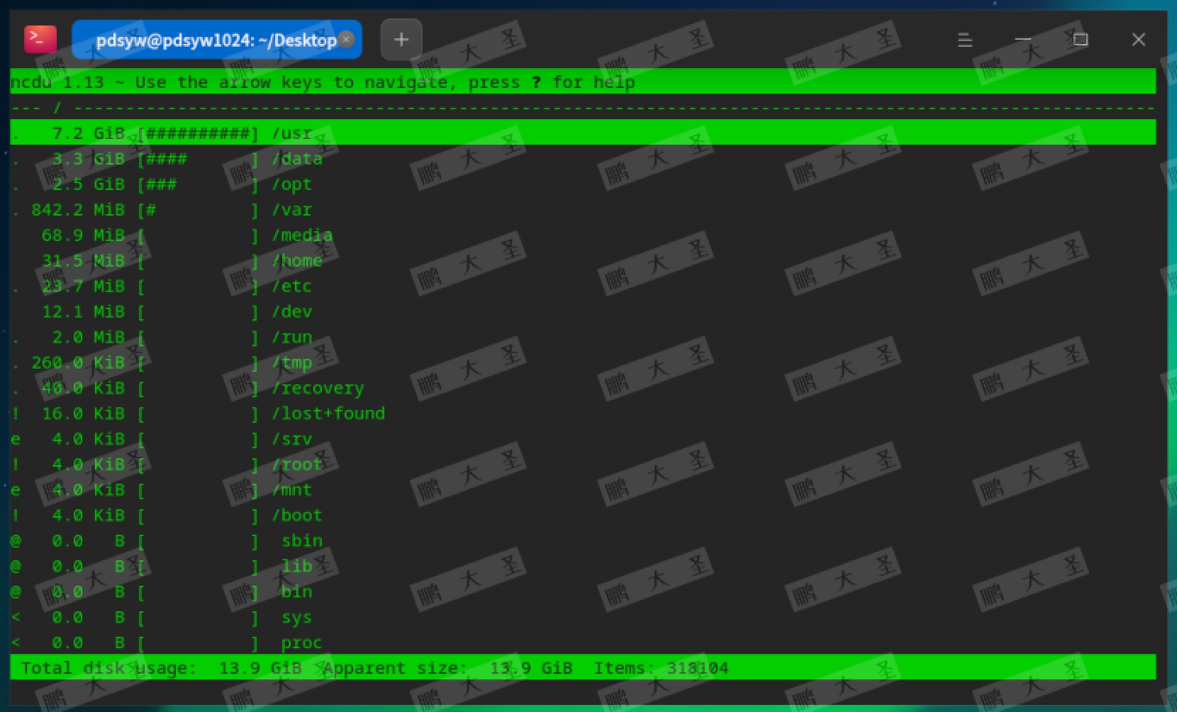 硬盘告急？用这个命令3秒找出“吃”你空间的元凶！_ncdu-CSDN博客
