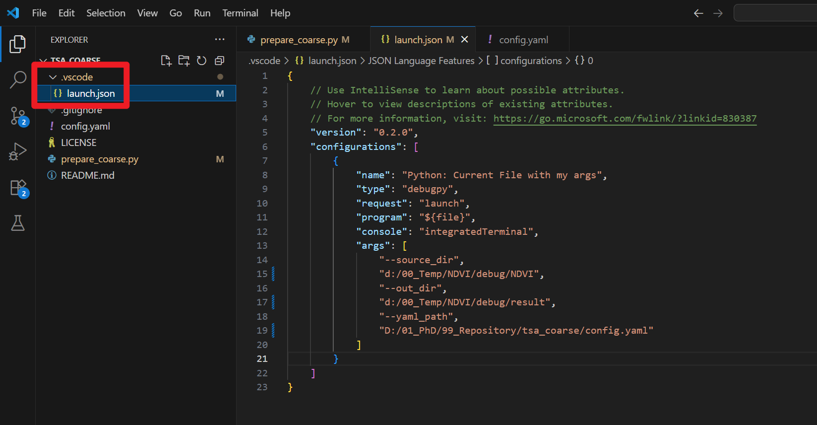在VS Code中debug Python代码的方法：直接debug与json传参_vs code debug python工程-CSDN博客