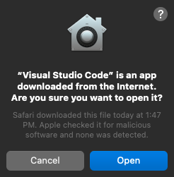 VSCode macOS 安装_vscode mac下载的是个zip-CSDN博客