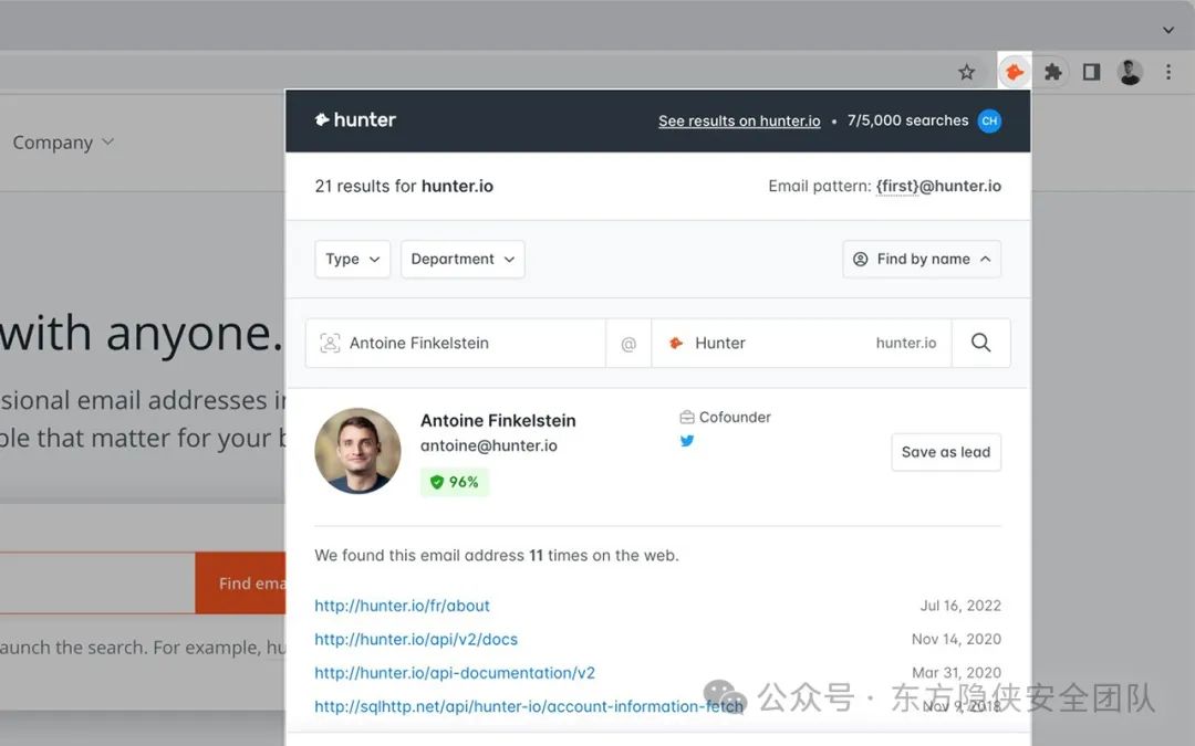 隐侠必备网安利器之 Chrome 扩展（信息搜集篇・一）大揭秘，不可错过！_hunter email finder-CSDN博客