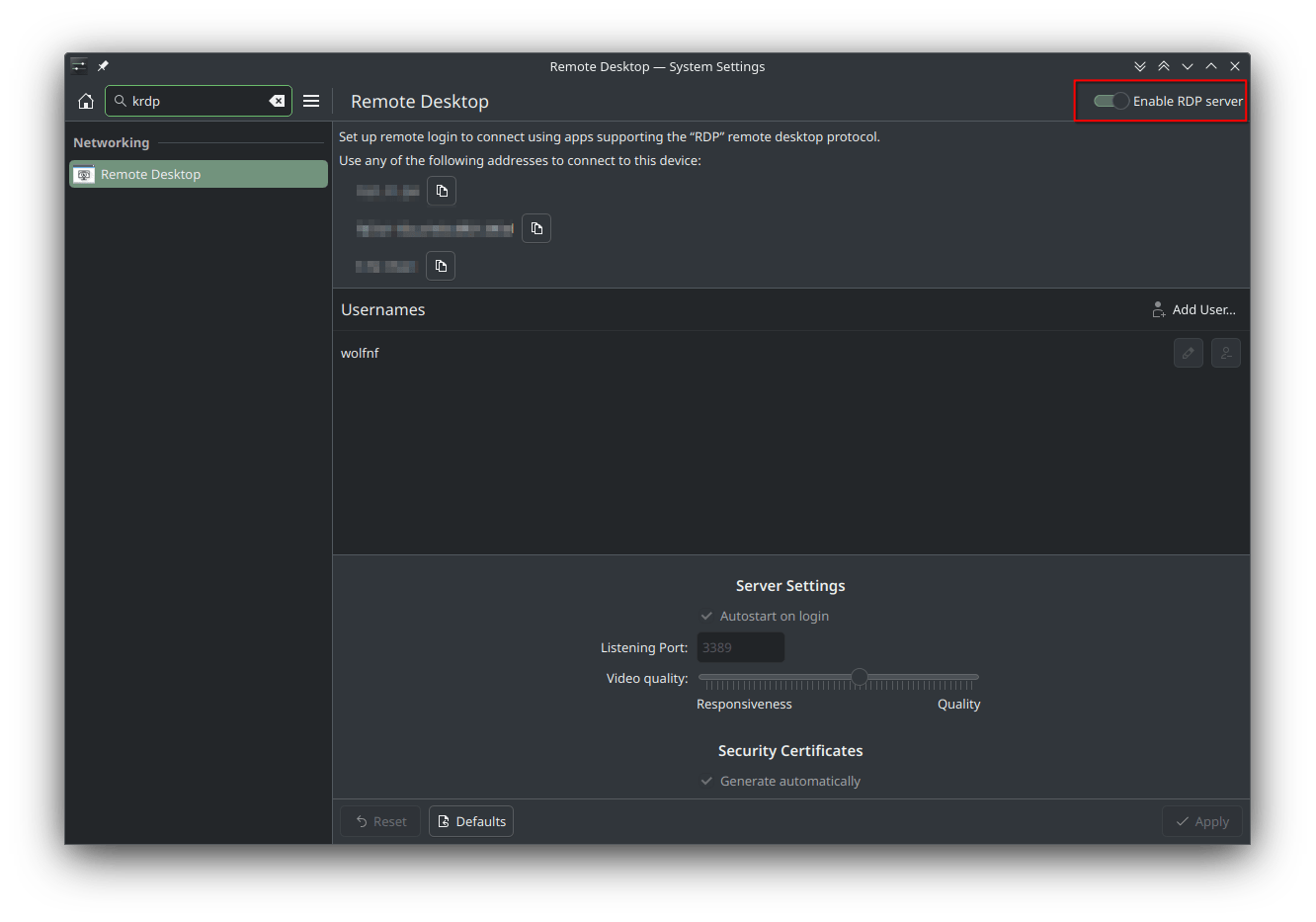 Remote Desktop | KRDP Server with Plasma Wayland_plasma desktop remote ...