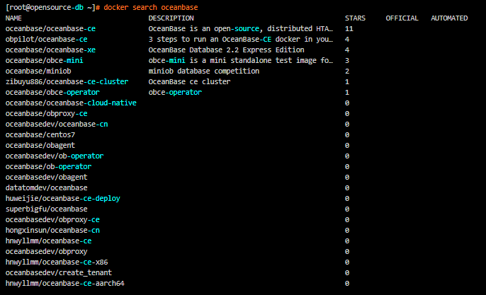 我和OceanBase的故事系列：Docker 安装部署 oceanbase 4 社区版操作记录_oceanbase docker-CSDN博客