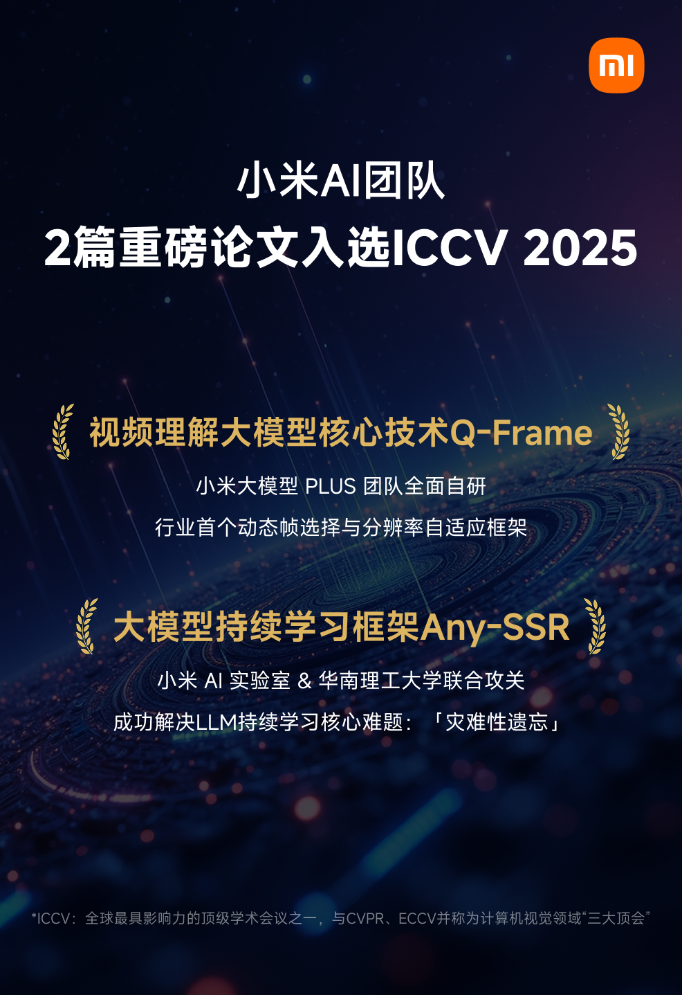 AI技术获全球顶级学术会议认可，小米2篇论文入选ICCV 2025-CSDN博客