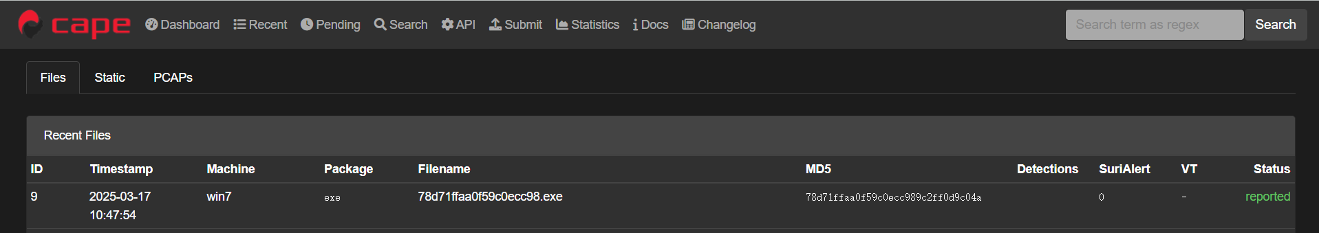 CAPEv2 Sandbox | 分析报告解析_使用 capev2分析 恶意软件。-CSDN博客