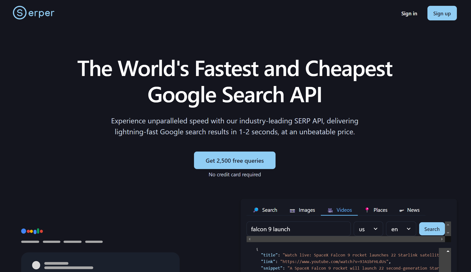 serper Google Search API介绍，与其它性价比对比-CSDN博客