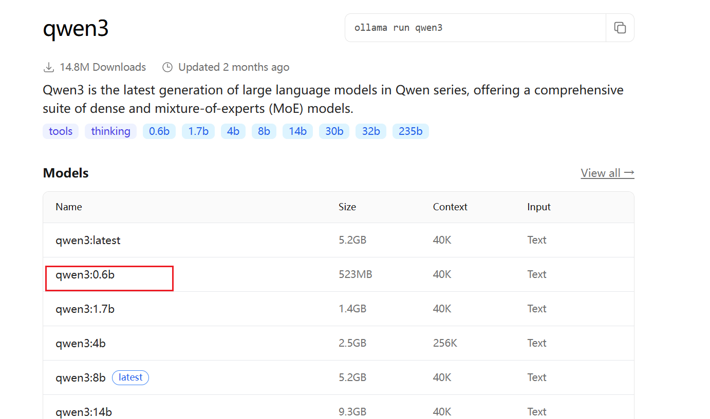 安装Ollama并本地部署Qwen3模型_ollama qwen3人设无限制-CSDN博客