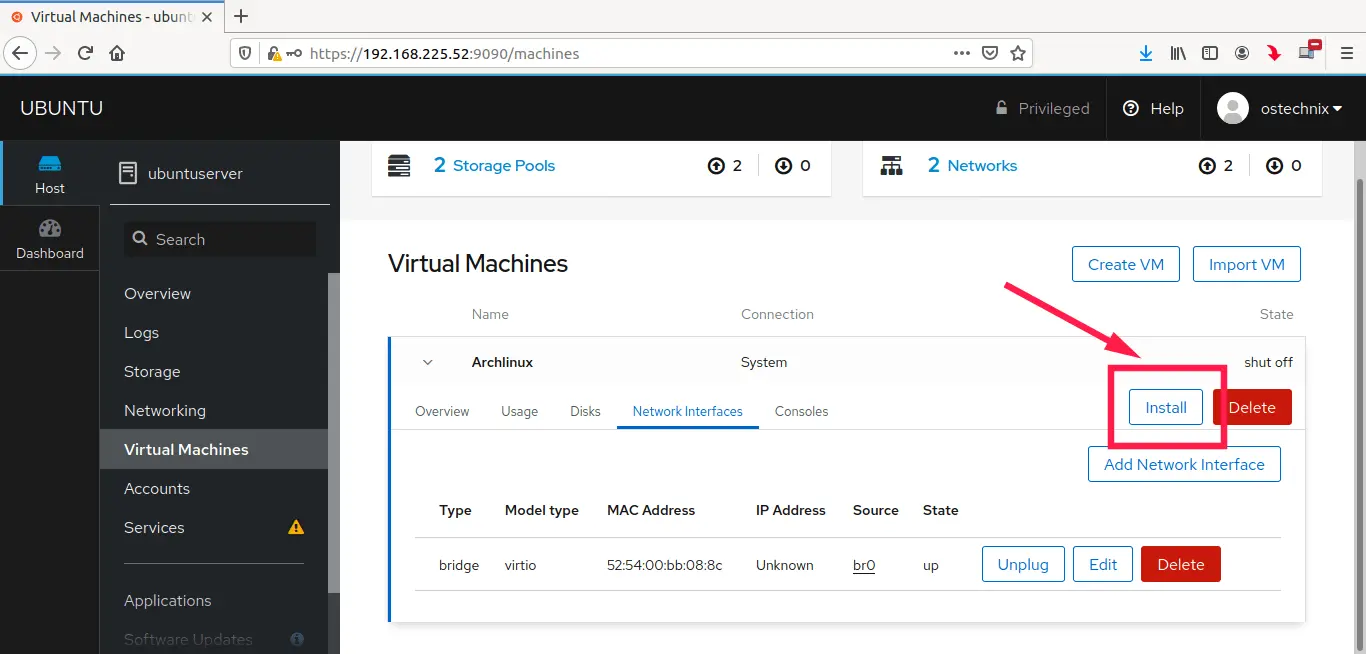 使用 Cockpit Web 控制台管理 KVM 虚拟机-CSDN博客