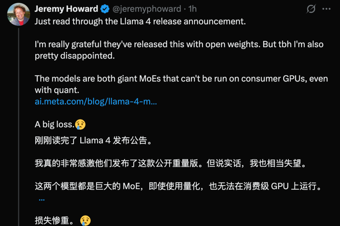 重磅！Meta深夜发布Llama 4系列：单卡H100支持，千万上下文，2万亿参数震撼登场_llama-4-scout-17b本地部署-CSDN博客