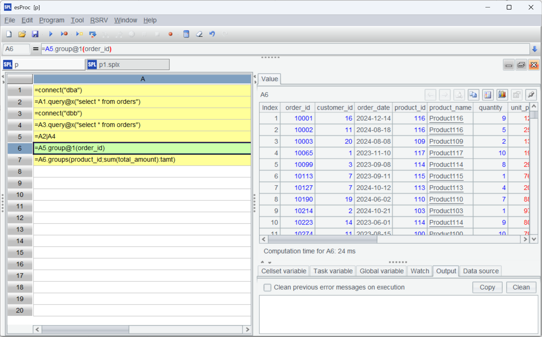 SPL 轻量级多源混算实践 5 - 跨库 Union，比对_esproc spl 连接数据库动态拼接表名-CSDN博客