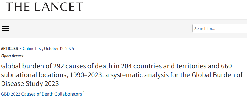 GBD 2023新数据正式公布，Lancet主刊同日连发3篇！-CSDN博客