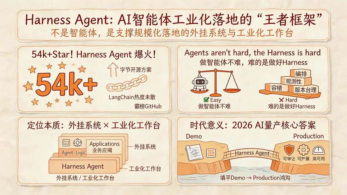 54k+Star 爆火！ AI “新王者框架 “Harness Agent 来了！尼恩 来一次Harness穿透式解读_人工智能_架构师-尼恩 ...