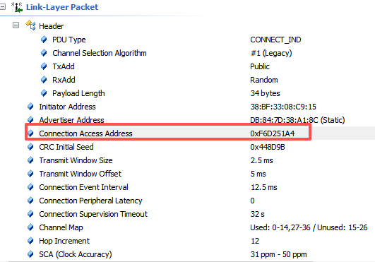 BLE controller LL层air interface packets格式_蓝牙access address-CSDN博客