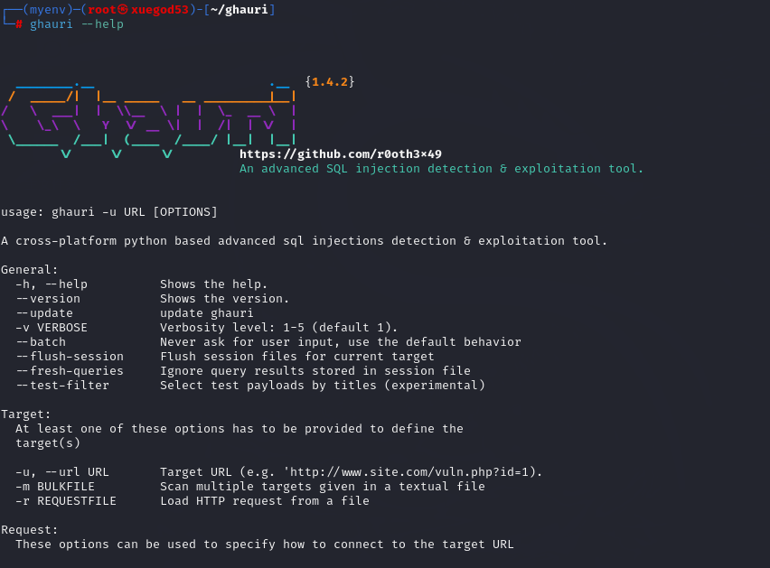 kali安装Ghauri -跨平台自动检测和SQL注入_ghauri 安装-CSDN博客