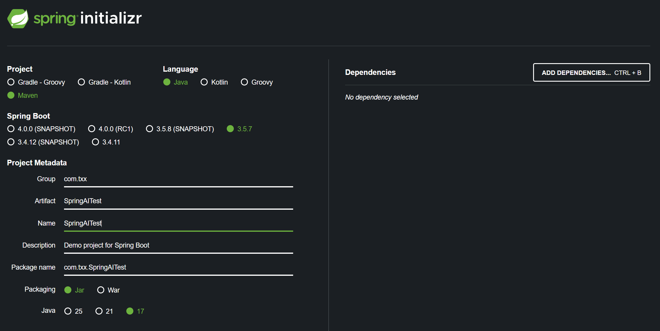 从零开始搭建一个最简单的SpringAI项目_spring ai 搭建-CSDN博客