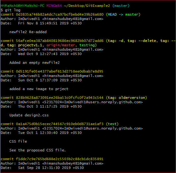 Git log命令-CSDN博客