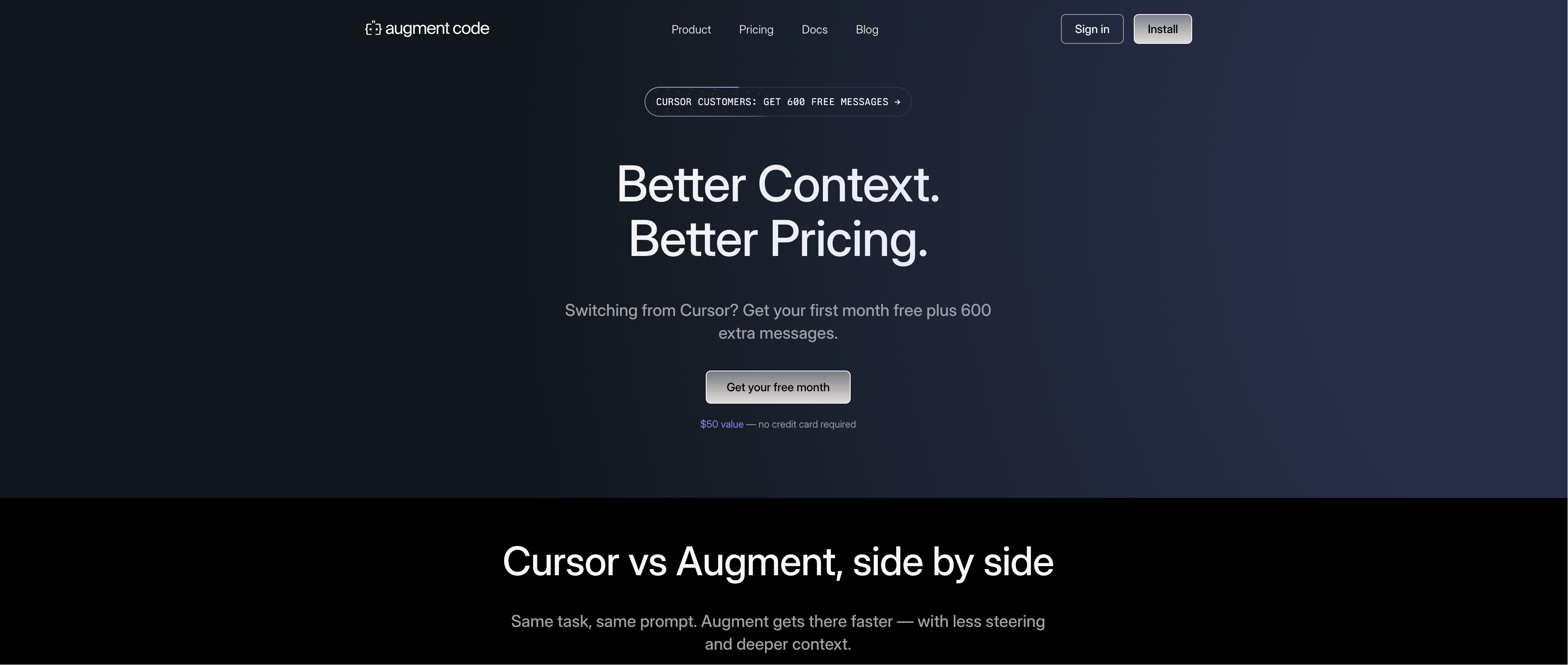 augment给了我跟Cursor说再见的理由，免费会员，650额度claude4额度爽用！_augment官网-CSDN博客
