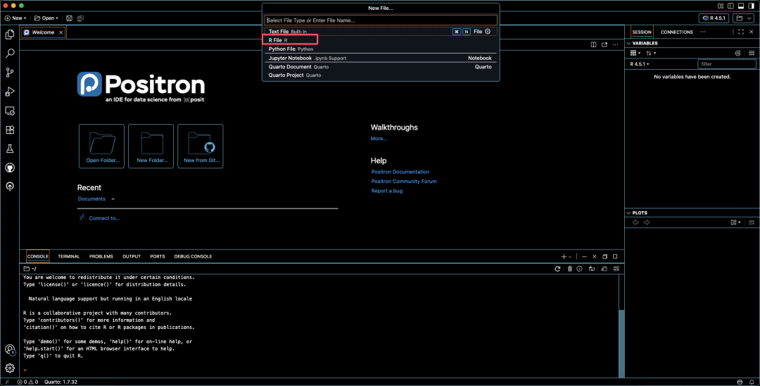 Positron学习记（一）_管道符 positron 快捷键-CSDN博客
