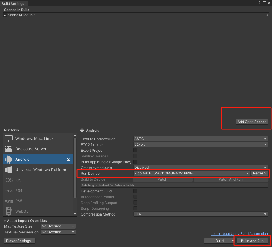 Pico项目配置基础教程（一）：基础相机设置、前后移动、转向以及打包导出APK设置_unity pico工程-CSDN博客