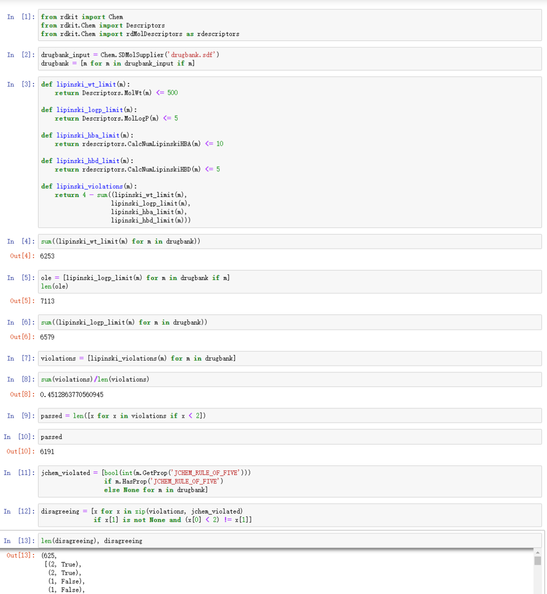AIDD - 人工智能药物设计 - RDKit | 基于Lipinski规则过滤化合物库_rdkit rule of 5过滤-CSDN博客