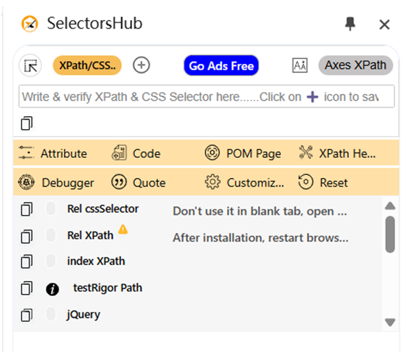SelectorsHub - 一款免费的下一代XPath和CSS选择器插件-CSDN博客