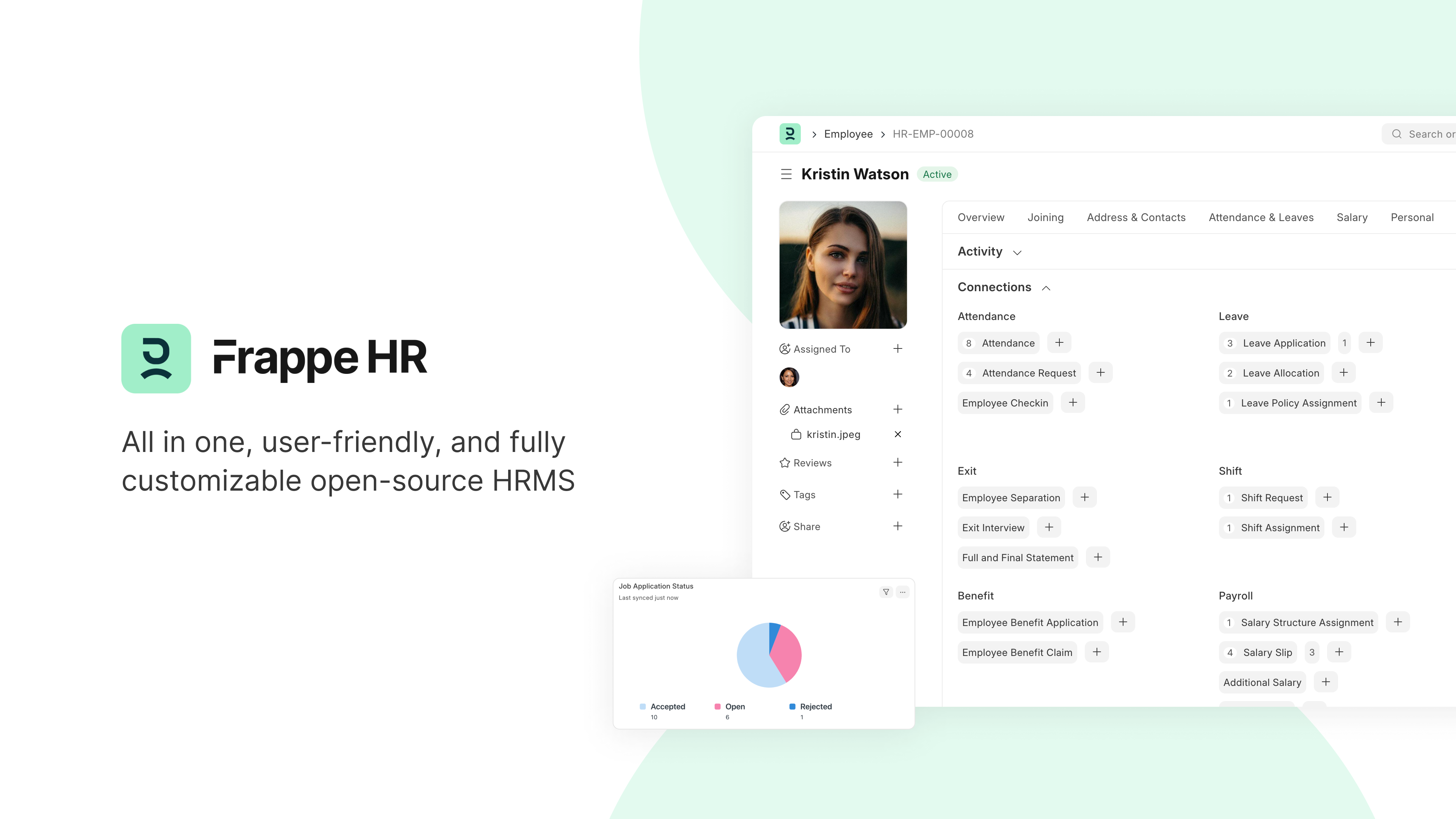 终于找到它了，别再等客户提需求才开始找，开发者必备！这个开源HR工具竟然能替代市面上90%的人事系统，还能免费商用！_frappe hr-CSDN博客