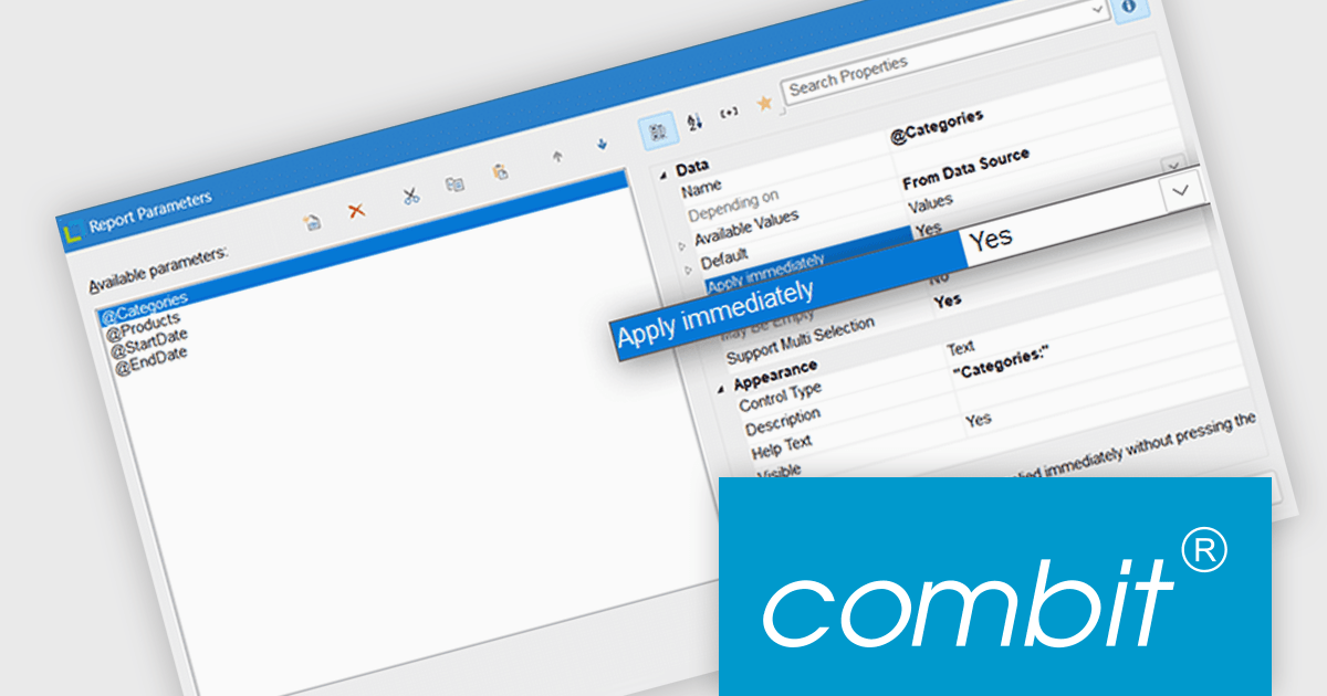 combit 的 List & Label--立即应用报告参数更改-CSDN博客