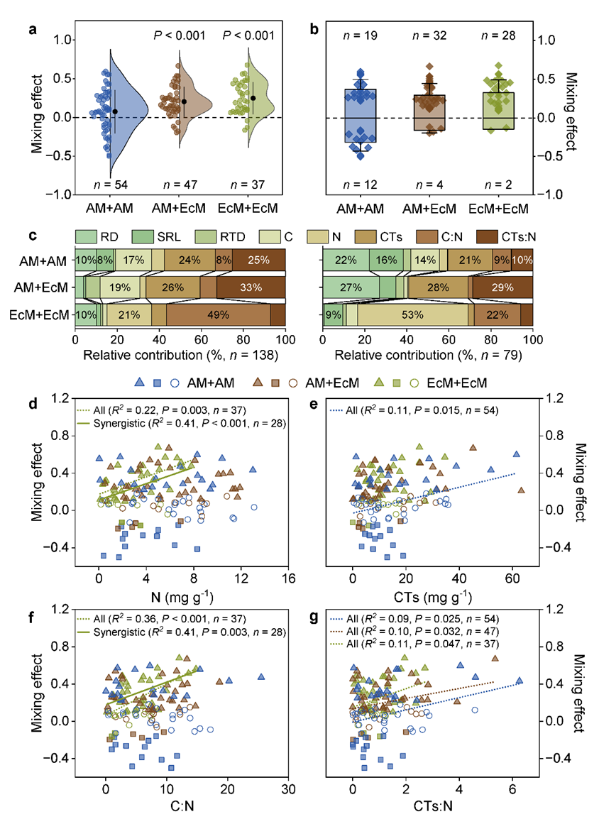 Nature Communications | 中科院地理所寇亮研究组揭示树种多样性–根系分解关系的大尺度格局及菌根调控机制_浙江农林大学竹子研究院 蒋蕾 nature ...