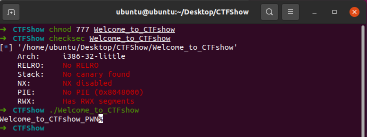 CTFshow-pwn入门-前置基础（pwn0~34）WP_pwn入门5-34-CSDN博客