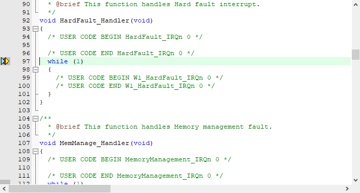 关于程序进入HardFault_Handler中的排查方法_keil进入hardfault后如何查看上一个执行的函数-CSDN博客