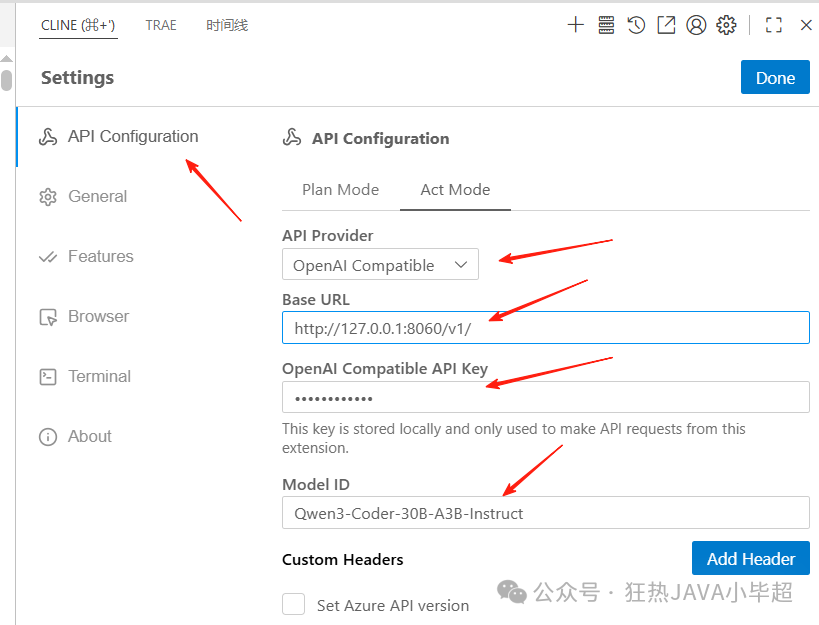 【大模型实战】手把手教你使用vLLM + Qwen3-Coder-30B-A3B-Instruct + Cline 构建私服级开发辅助引擎_cline如何接入本地模型 vllm部署的-CSDN博客