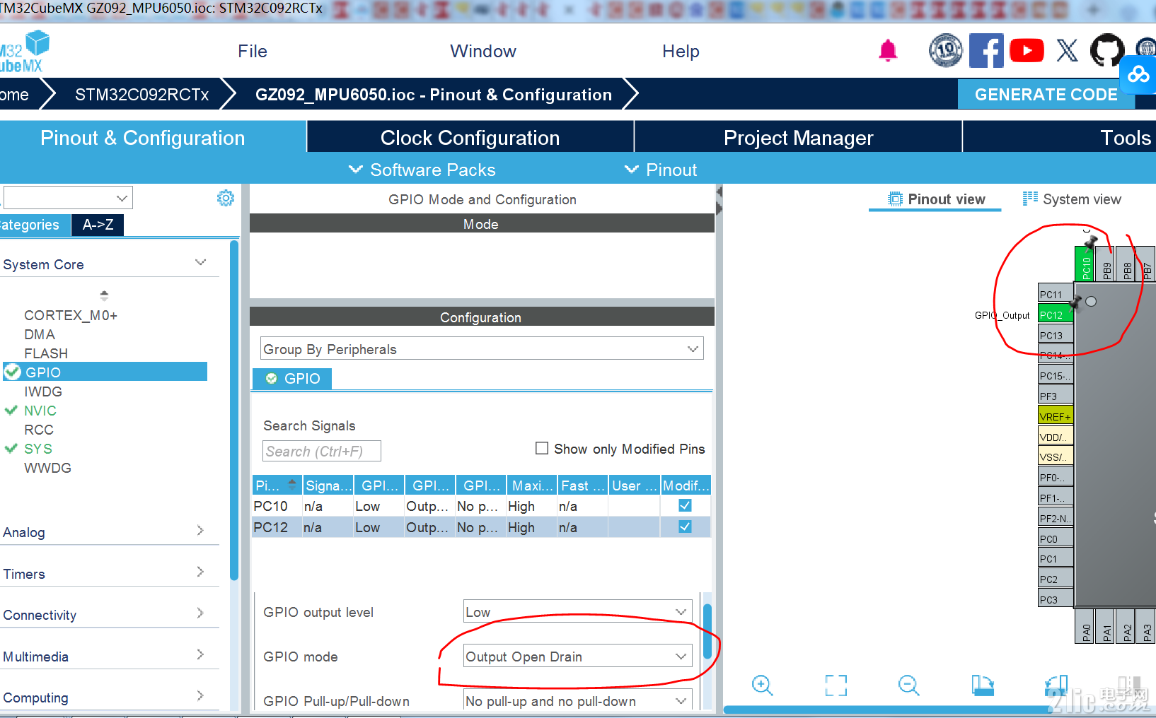 【STM32C092RC 测评】+读取MPU6050数据测评-CSDN博客