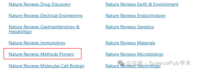 恭喜！领域排名第一，Nature旗下这本综合性子刊正式被SCI收录！_nature reviews methods primers影响因子-CSDN博客