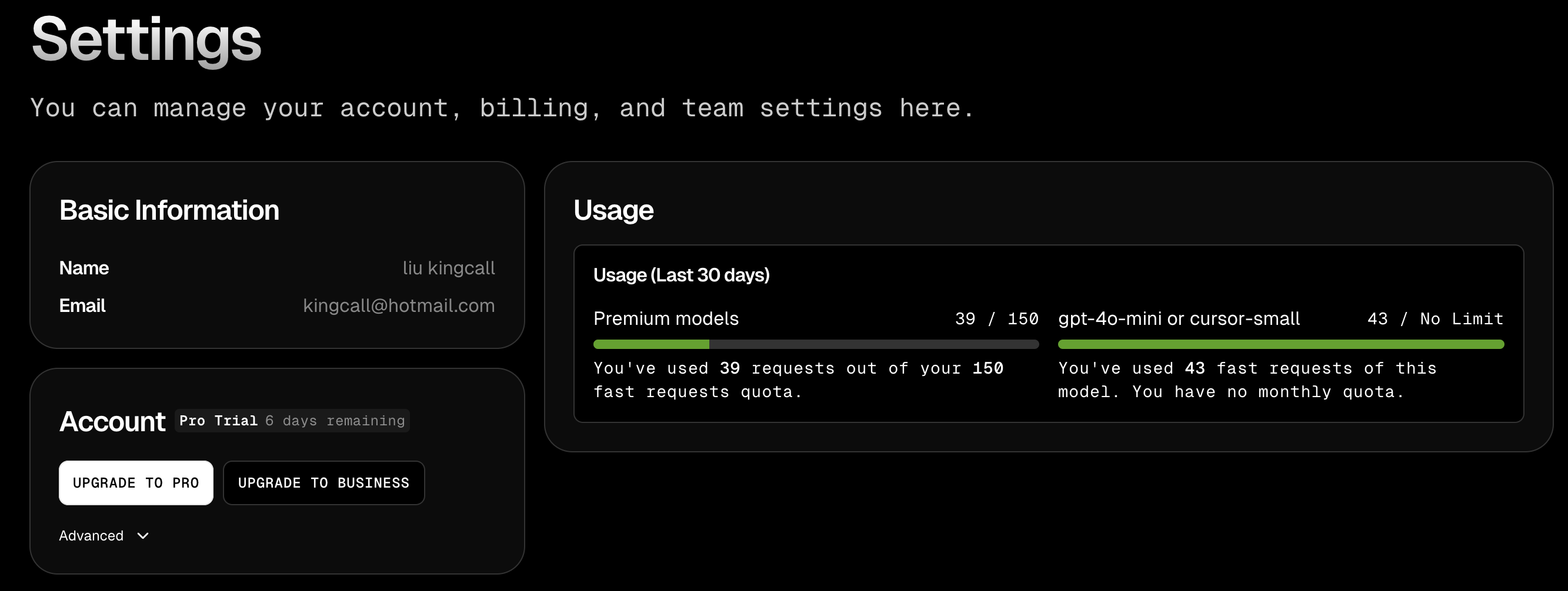 AI 编程工具—Cursor 账户问题_cursor怎么看剩余额度-CSDN博客