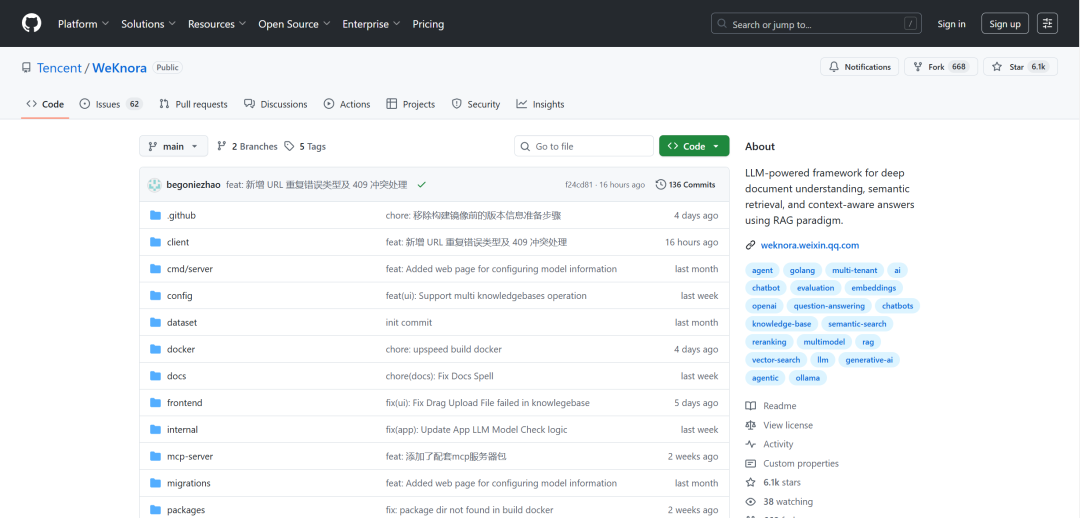 【强烈收藏】RAG实战：腾讯开源WeKnora，让文档库秒变智能问答系统（保姆级教程）-CSDN博客